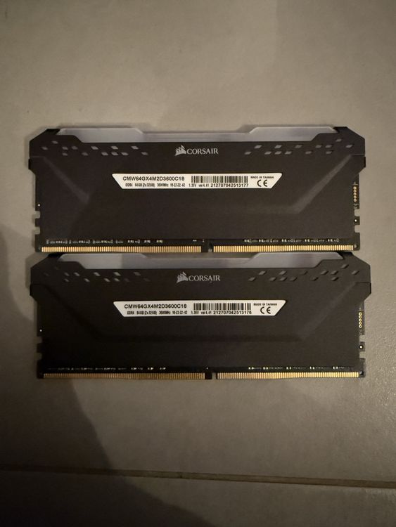 RAM Corsair Vengeance 3600MHz 64GB DDR4, come nuove! | Kaufen auf Ricardo