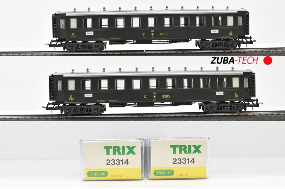 Trix 2x 23314 Stahlwagen der SBB H0 GS mit OVP | Kaufen auf Ricardo