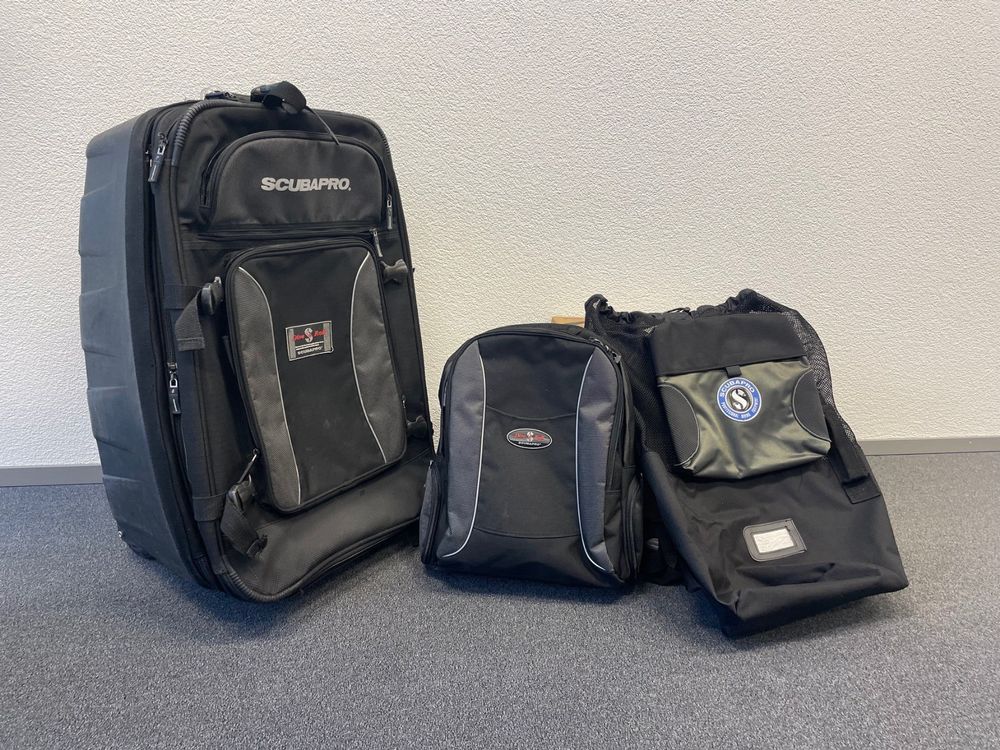 Tauchkoffer mit Tauchtasche und Rucksack - Scubapro Diving (Gebraucht ...