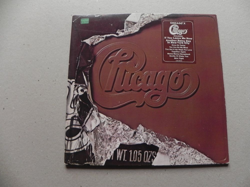 LP USA Rock Funk Soul Jazz Band Chicago 1976 Nummer X (Gebraucht) in ...
