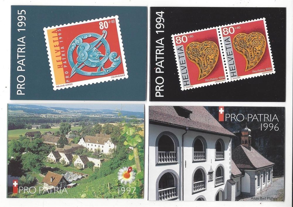 Pro Patria Markenheft Nr. 6 - 9 Ersttag | Kaufen auf Ricardo