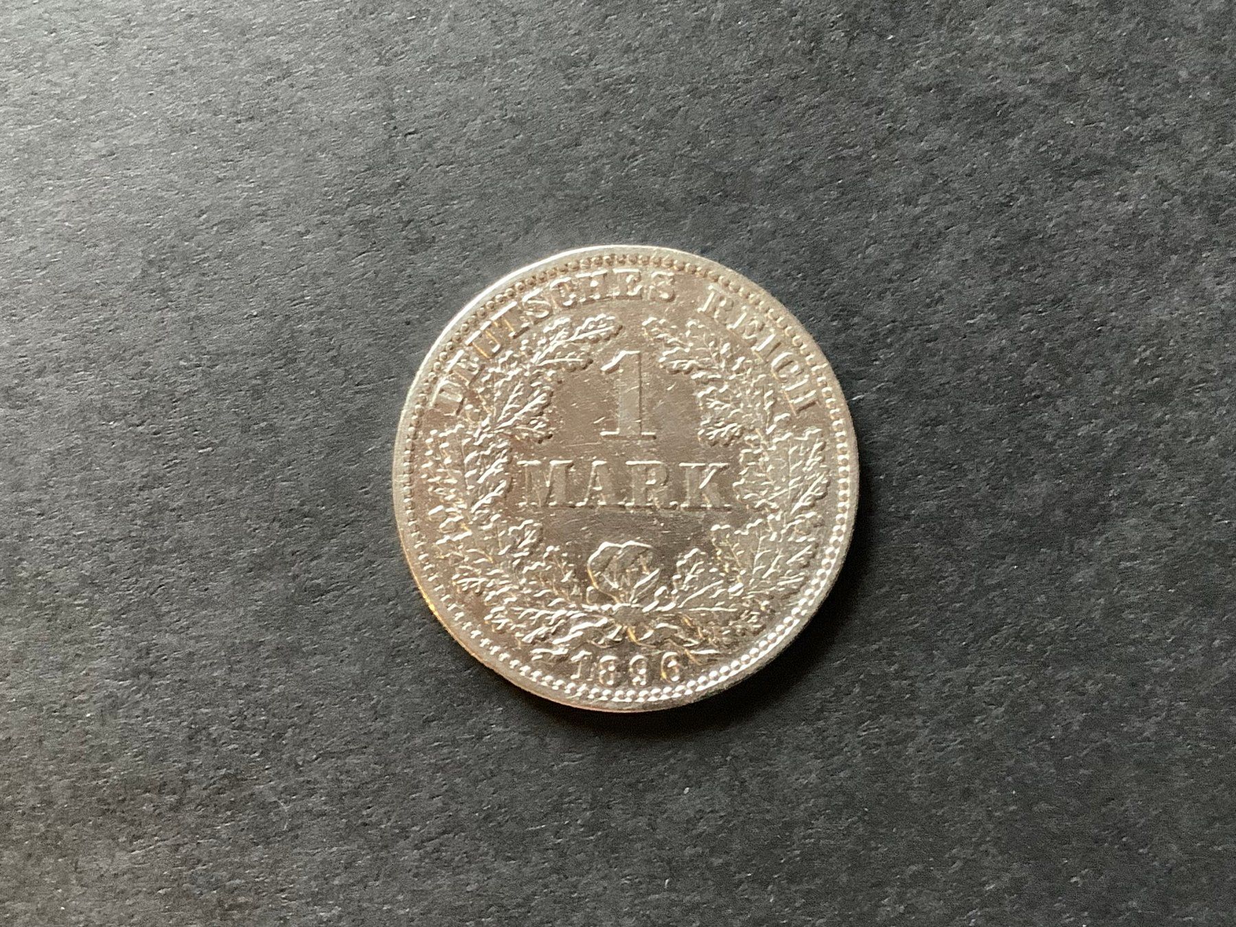 1 Mark 1896 E - etwas seltener - Silber - Kaiserreich (Gebraucht) in ...