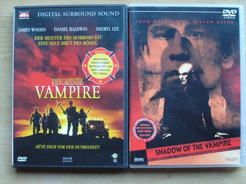 SHADOW OF THE VAMPIRE & JOHN CARPENTERS VAMPIRE 2 DVD-SET (Gebraucht ...