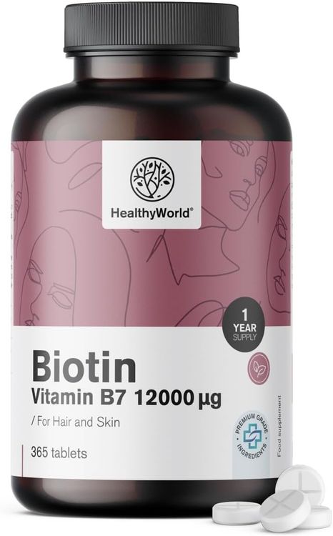 Wunderschne Biotin Tabletten Haare Ebenbild