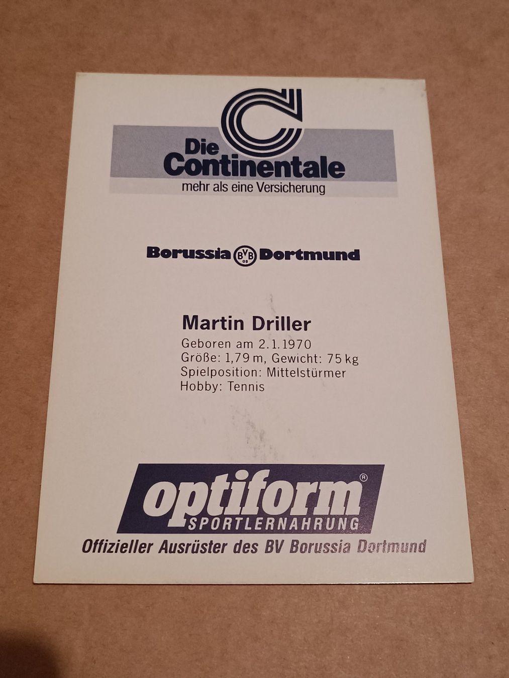 Martin Driller - handsigniert BVB - Borussia Dortmund (Gebraucht) in ...