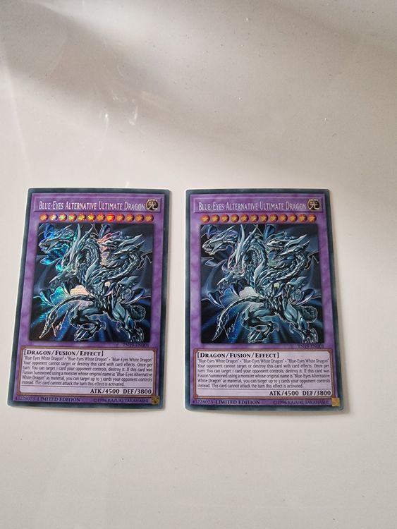 Yugioh 2 x Blue Eyes Alternative Ulti Dragon | Kaufen auf Ricardo