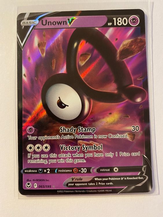 Pokemon Unown V 065/195 Silver Tempest EN | Kaufen auf Ricardo