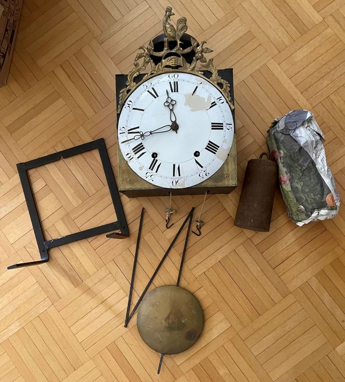 Antike Comtoise Morez Burgunder Uhr Typ Coq SONDERPREIS | Kaufen auf ...