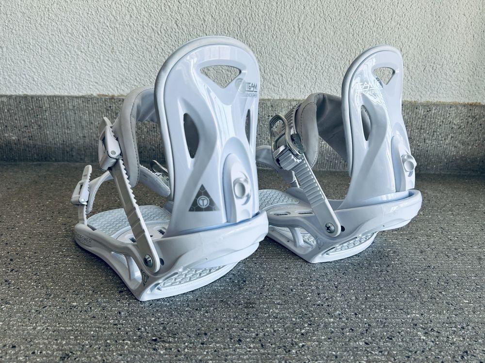 Snowboard Bindung, Nidecker, Grösse M, weiss, (Gebraucht) in Zürich für ...