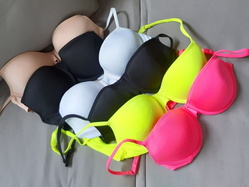 BH's 6 Stk. Neon farben - pink - signalgelb - 36B - ab 1.-- | Kaufen ...