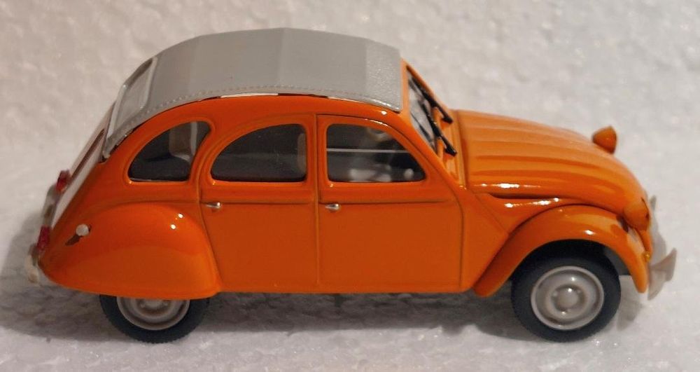 Citroën 2CV 6 - ORANGE - Phare rectangulaire - Norev - 1/43 (Gebraucht ...