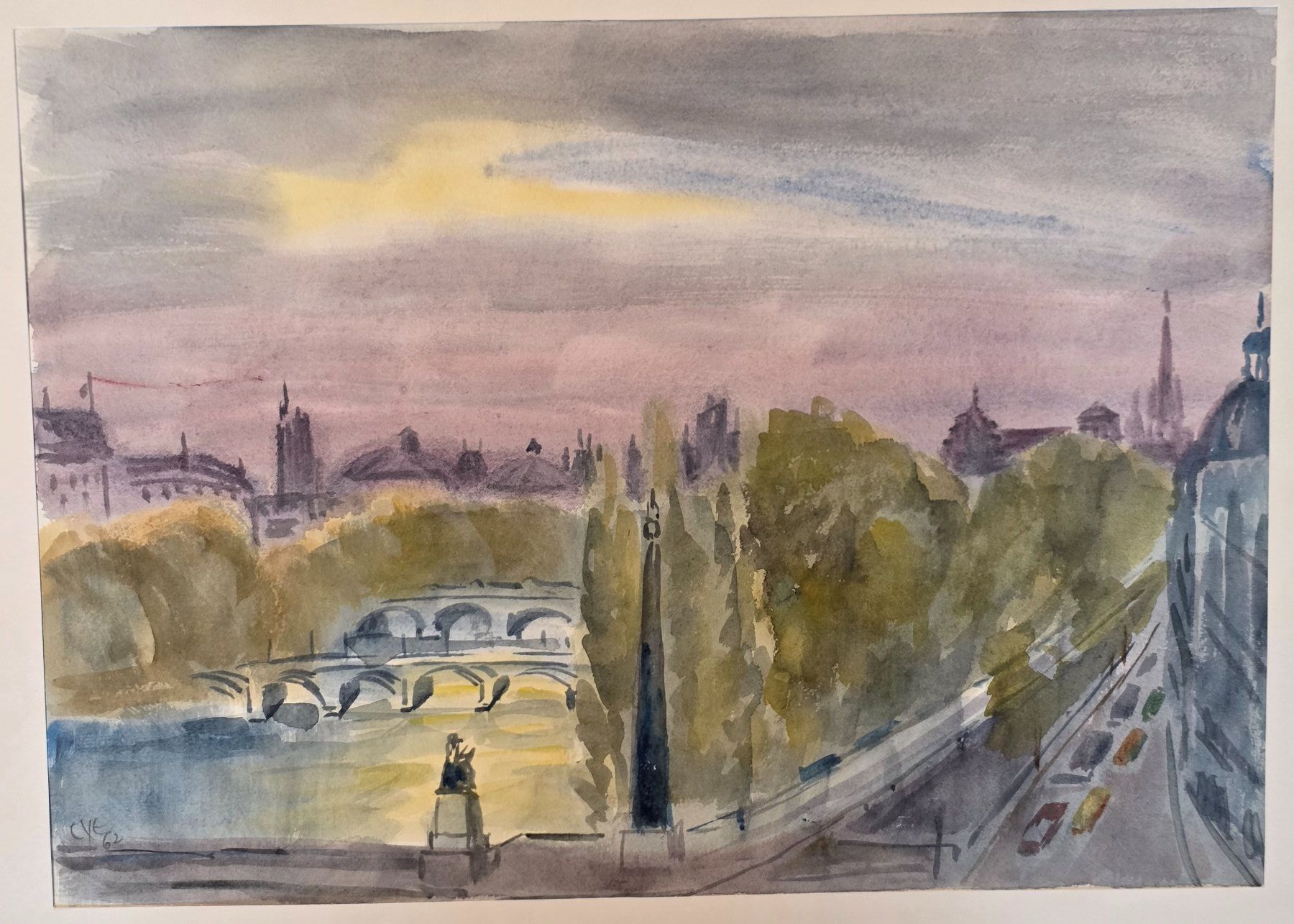 Aquarell Clara Vogelsang Eymann (34 x 25) 40 % seines Wertes (Gebraucht ...