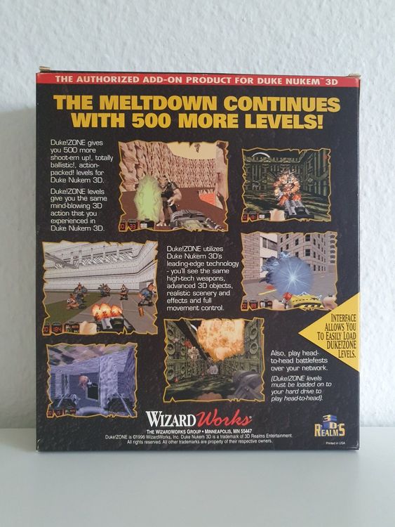 PC Game Duke!ZONE for Duke Nukem 3D (1996) US Big Box (Gebraucht) in ...