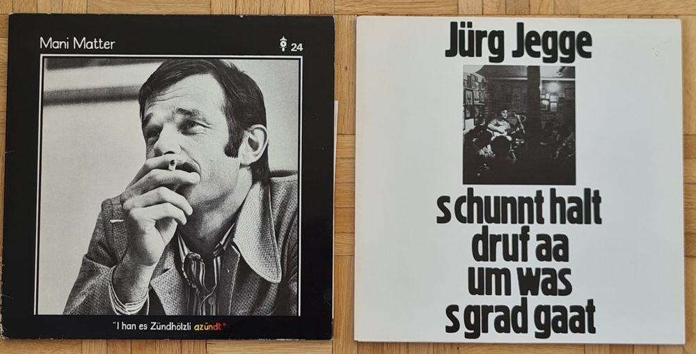 2x Langspiel-Schallplatten, ca 1972, Mani Matter, Jürg Jegge | Kaufen ...