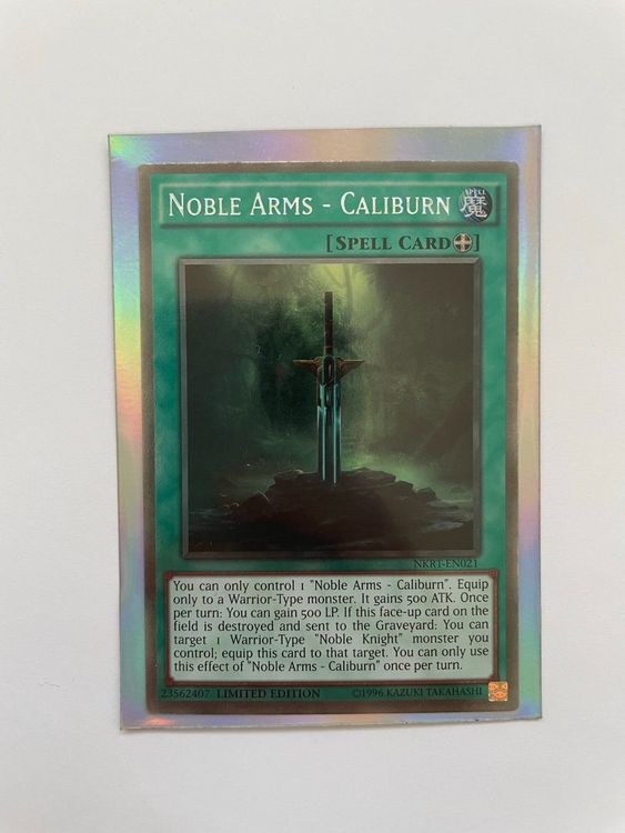 Yugioh Noble Arms - Caliburn Platinum Rare NKRT English (Gebraucht) in ...