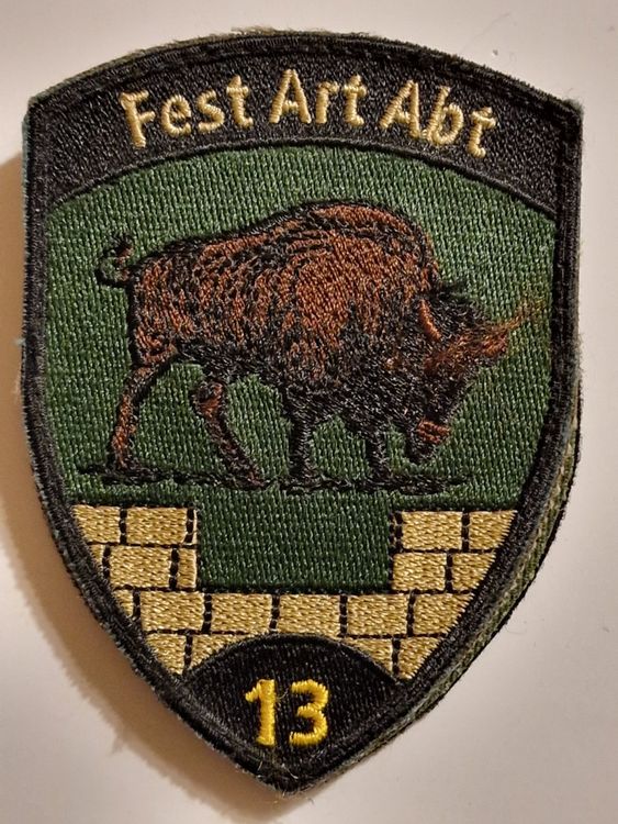 Festung Abzeichen Fest Art Abt 13 Bison Flt Bttr Klett | Kaufen auf Ricardo