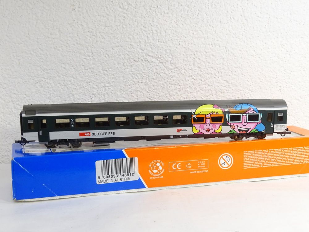 Roco 44891 Familienwagen SBB, 1:87, 2.Klasse, H0,GS/DC,OVP (Neu und ...
