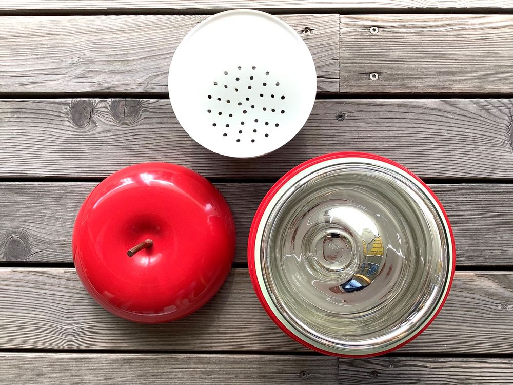 Apfel Eiswürfelbehälter Eiskübel Made in Switzerland 1970er | Kaufen ...