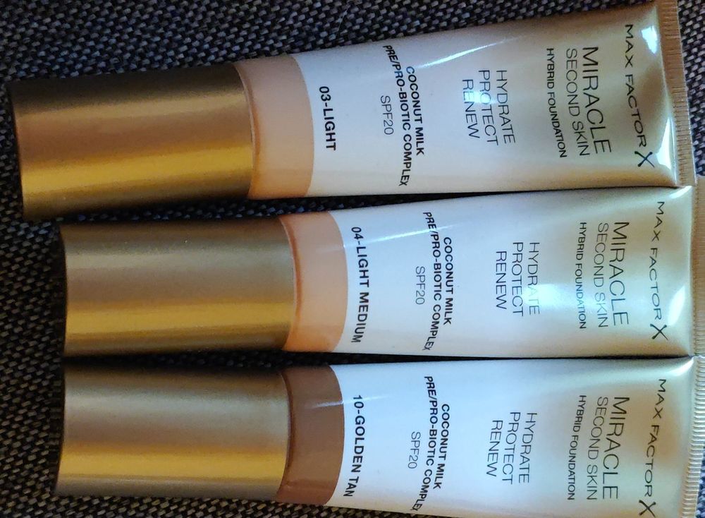 Max Factor Miracle Second Skin Foundation Set (Neu und originalverpackt ...