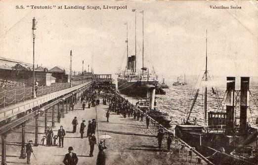 S.S. "Teutonic" at Landing Stage, Liverpool (Gebraucht) in Zürich für ...