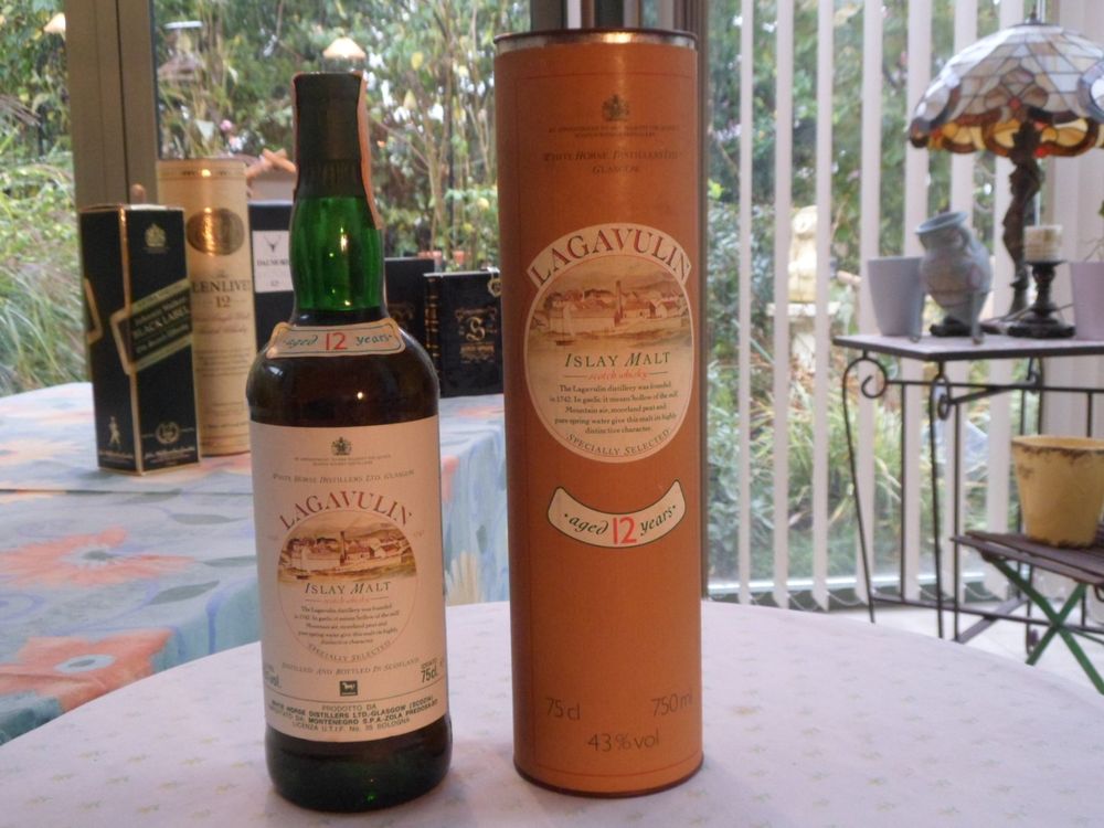 Lagavulin 12 YO White Horse Distillery, 1980er Abf. WB 92 P. (Neu und ...
