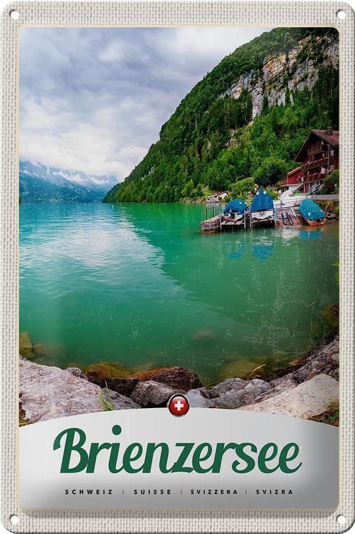 Blechschild-BRIENZERSEE MIT BOOT (Neu und originalverpackt) in Rupperswil für CHF 16.95 – mit ...