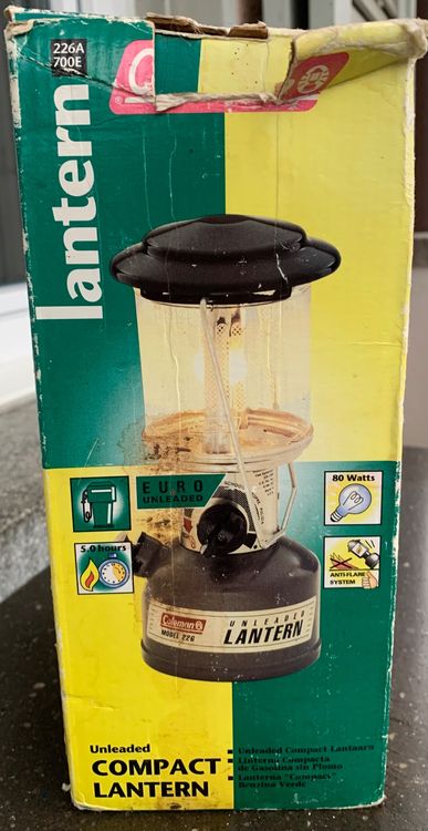 Benzinlampe Coleman Laterne Model 226 Benzinvergaserlampe | Kaufen auf ...