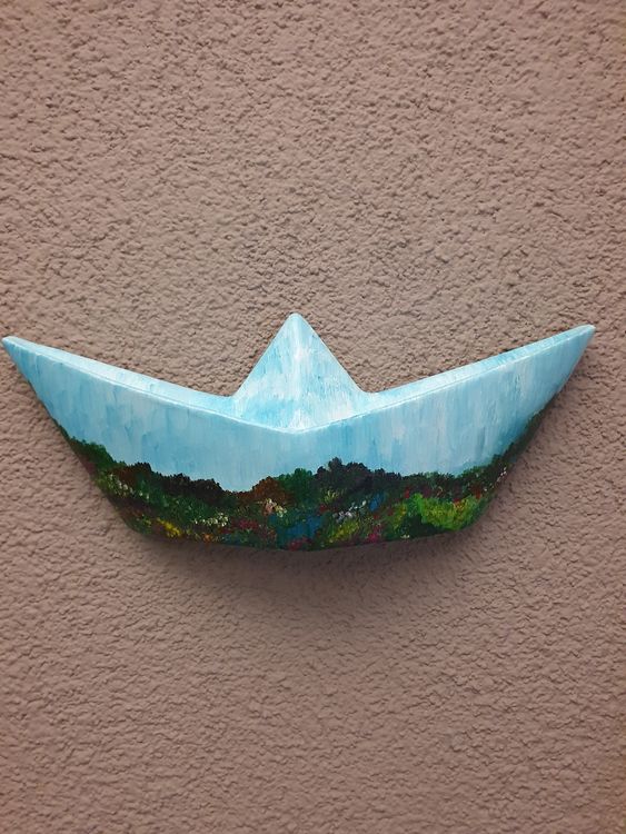 Unique handmade wall decoration boat art (Neu (gemäss Beschreibung)) in Klingnau für CHF 35 ...