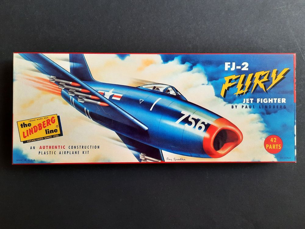 Orig North American FJ-2 Fury Jet Fighter Bausatz 50er Jahre | Kaufen ...