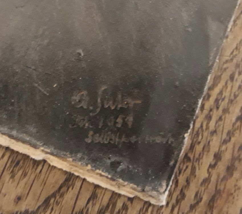 Gemälde Portrait Selbstbildnis Künstler A. Suter , 1951 (D'occasion) à Basel pour CHF 55 – avec ...