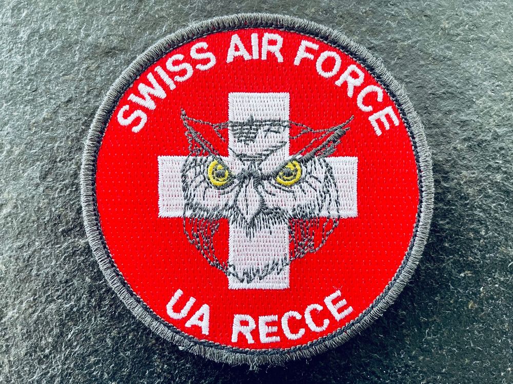 Stoff-Patch gestickt SWISS AIR FORCE - UA RECCE (Neu (gemäss Beschreibung)) in für CHF 20 – mit ...