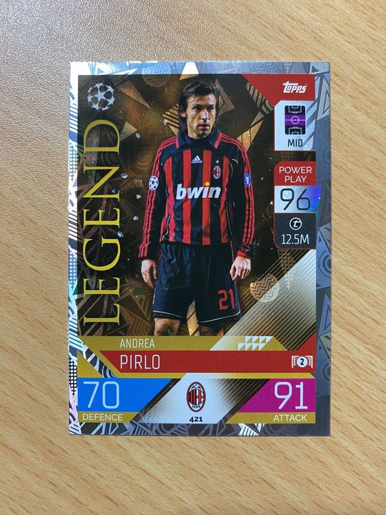 Topps Champions League Legend Andrea Pirlo AC Milan | Kaufen auf Ricardo