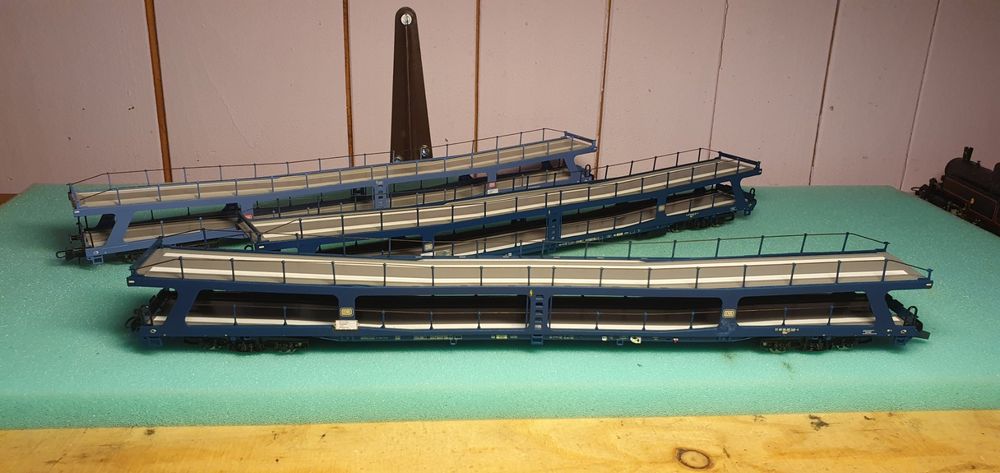 ROCO:DC: 3 X DB AUTOTRANSPORTWAGEN BLAU | Acheter sur Ricardo