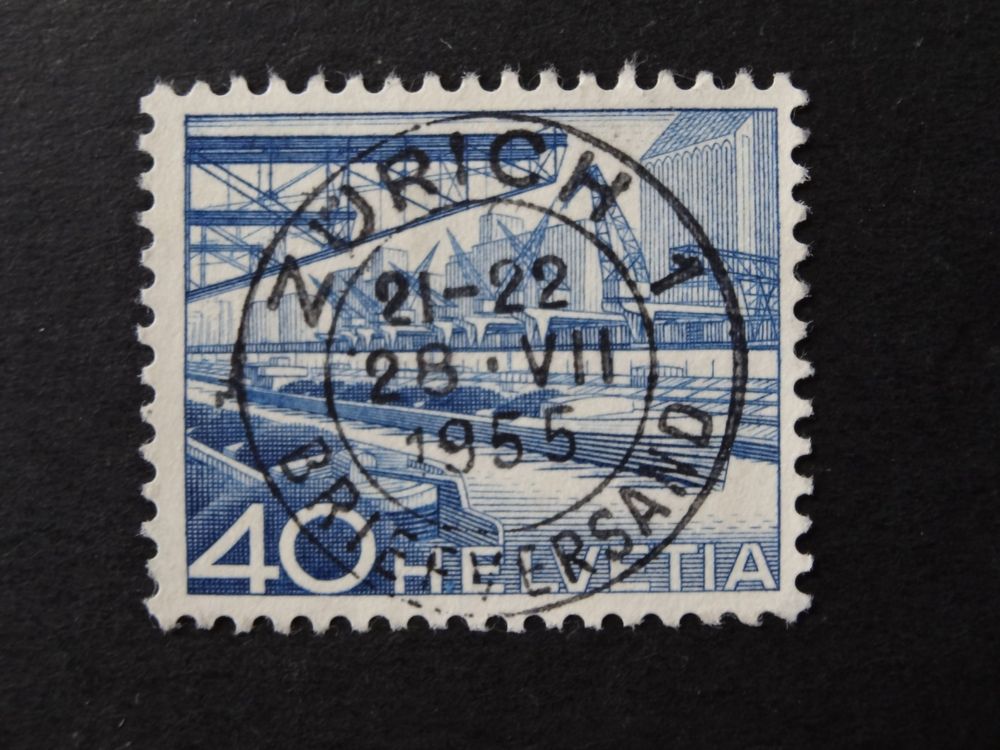 Vollstempel ZÜRICH 1 top zentriert SBK 305 25.VII.1955 37 (Gebraucht) in Anwil für CHF 3 – mit ...