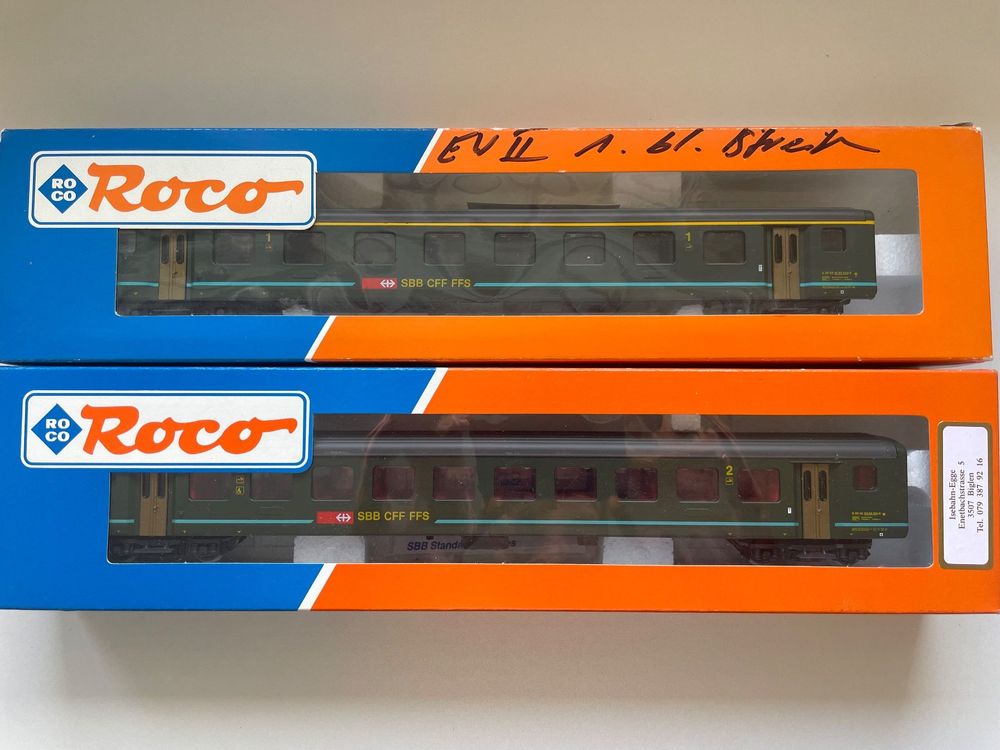 Roco 44341 und 44323: SBB EW II A und B mit Komfortstreifen (Gebraucht ...