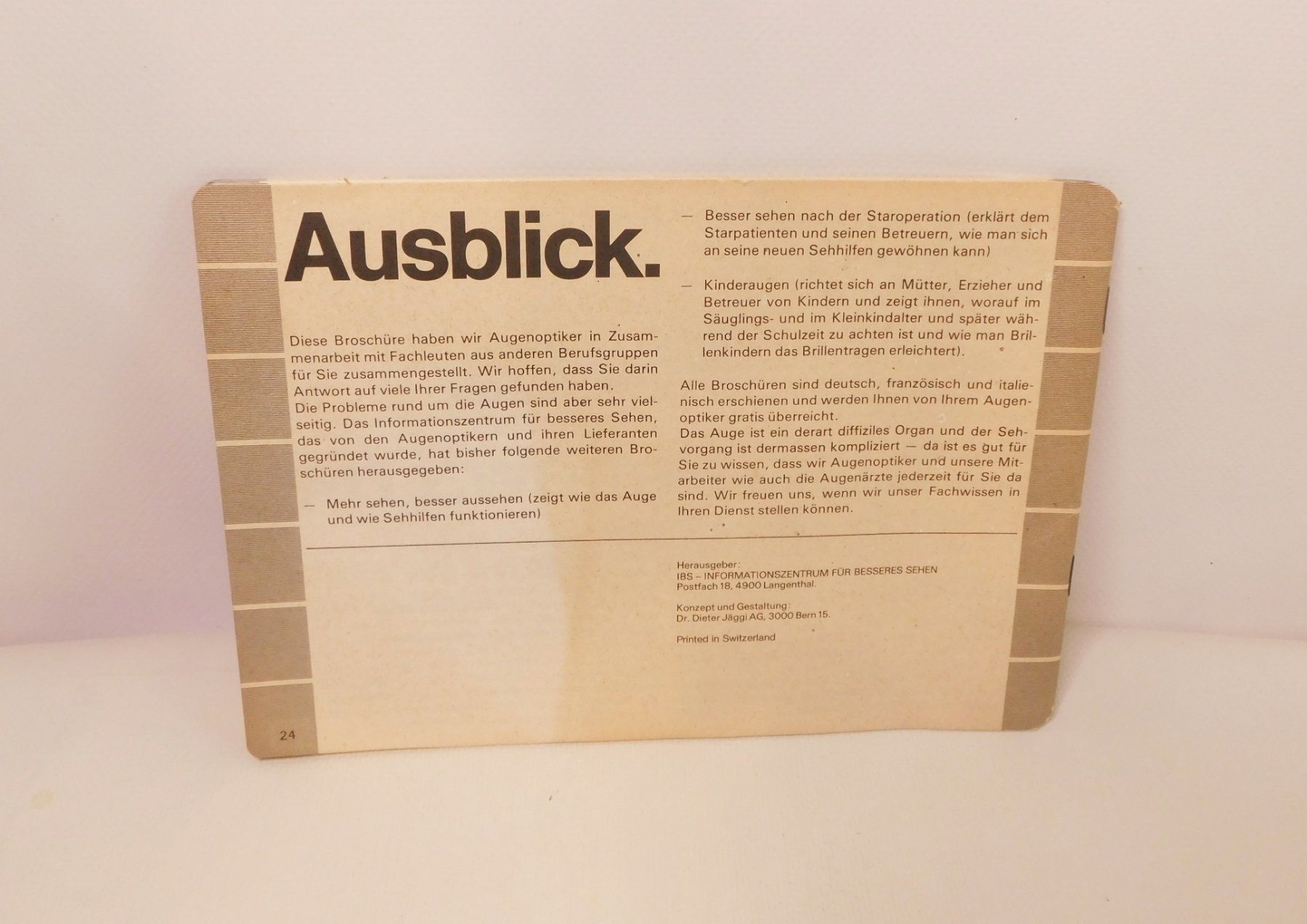 Vintage Broschüre "Mit den Augen einer Frau" Rarität! (Gebraucht) in ...