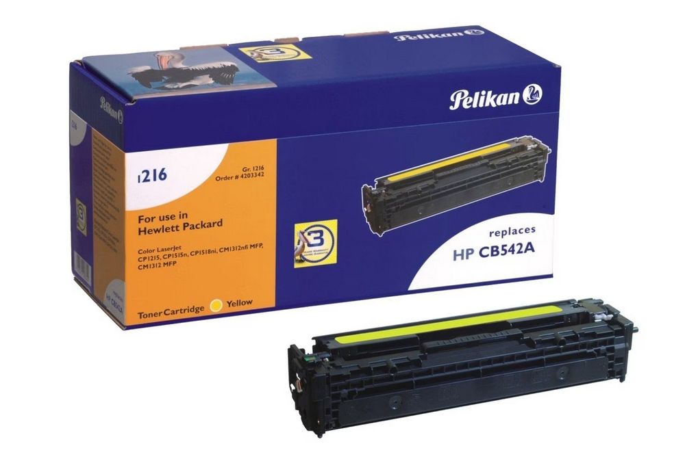 Yellow Toner zu HP Color LaserJet CP1215/CP1515, CB541A/125A (Neu und ...