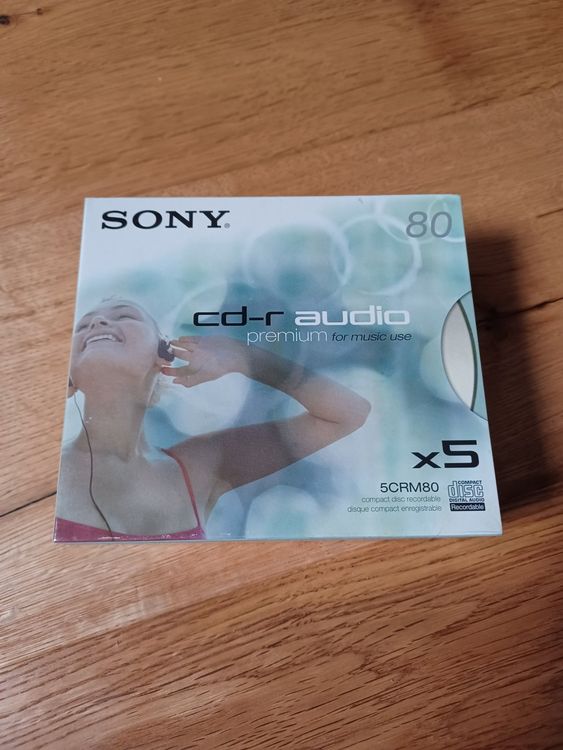 5Stk. Sony CD-R Audio 80 (Hi-Fi CD Recorder Kein MP3) Rar (Neu und originalverpackt) in ...