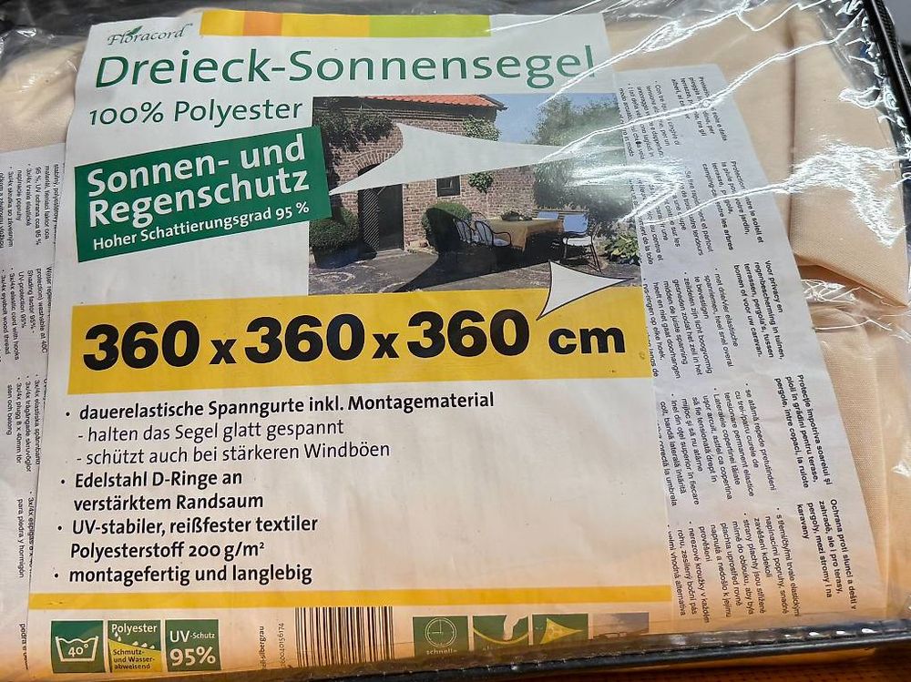 Sonnensegel abzugeben (Gebraucht) in Suhr für CHF 25 – nur Abholung auf Ricardo kaufen