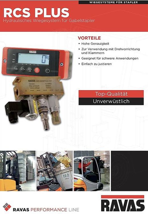 RAVAS RCS Plus 3100N Wiegesystem Waage Gabelstapler Stapler (Gebraucht ...