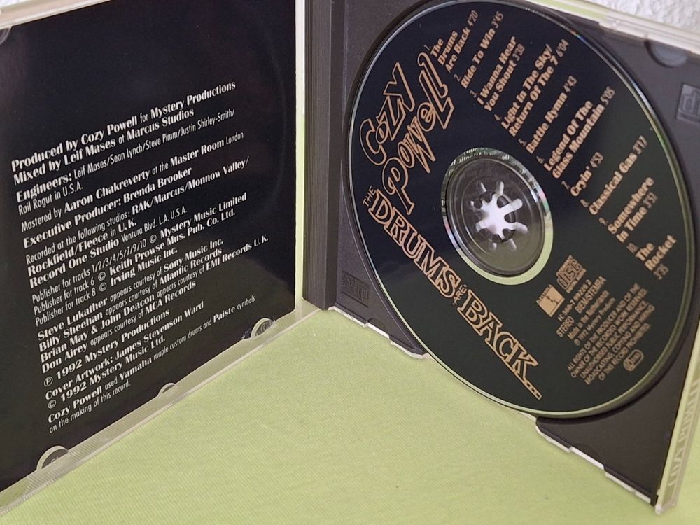 CD Cozy Powell - The Drums are back... Rock-Hard Rock (Gebraucht) in Aarberg für CHF 4.6 – mit ...