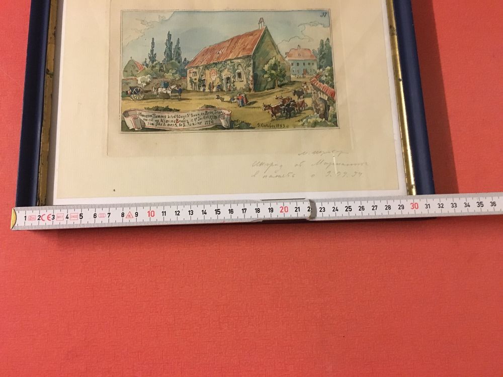 Antike Bild Aquarell oder Lithographie ? Eingerahmt. (Gebraucht) in Lanzenhäusern für CHF 5 ...