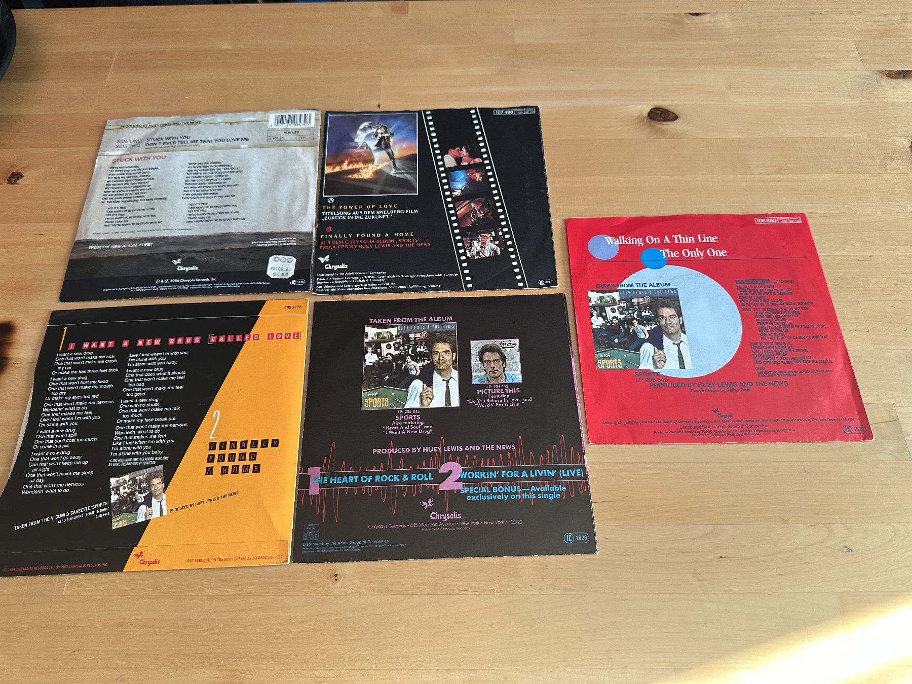 HUEY LEWIS & THE NEWS tolle Singles Top Back to the future (Gebraucht ...