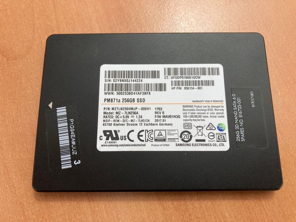 Samsung SSD PM871a 256GB | Kaufen auf Ricardo