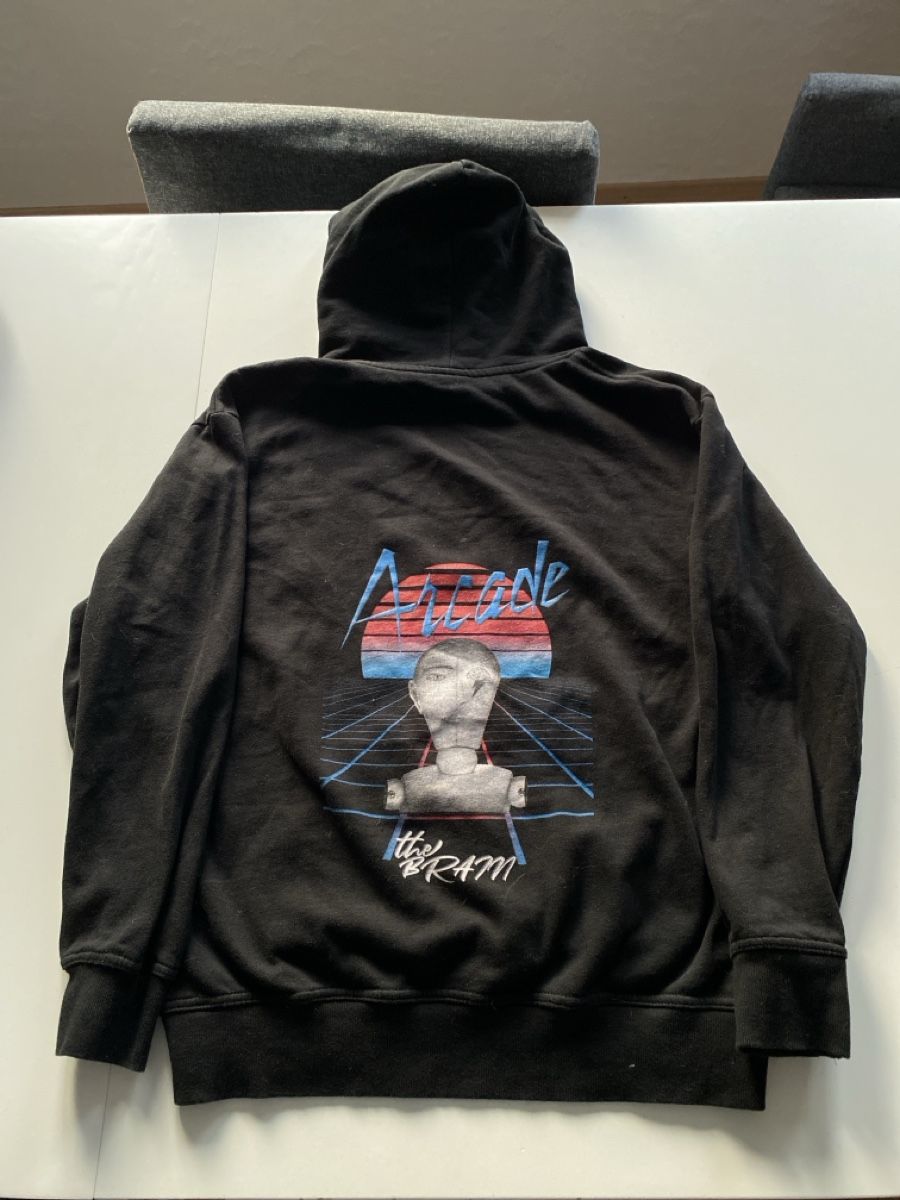 Schwarzer Midas Rex Hoodie "Arcade the Brain" Grösse M (Gebraucht) in ...