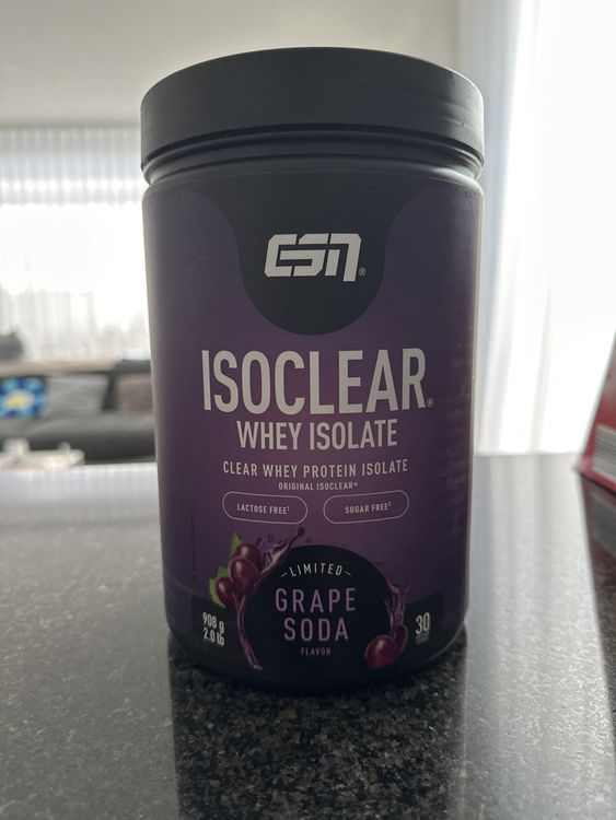ESN Isoclear whey isolate Protein - Grape Soda Geschmack (Neu (gemäss ...