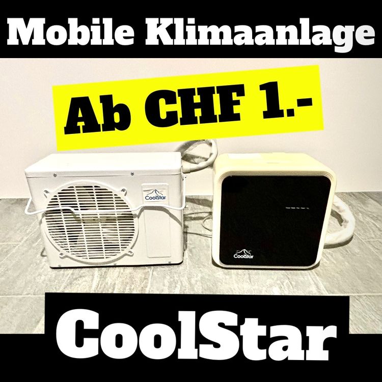 Mobile Split Klimaanlage CoolStar - Für Wohnungen, Camping (Gebraucht) in Berg am Irchel für CHF ...