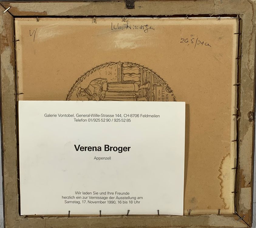 Verena Broger (1943)Appenzeller Winterlandschaft Gemälde (Gebraucht) in Root für CHF 760 – mit ...