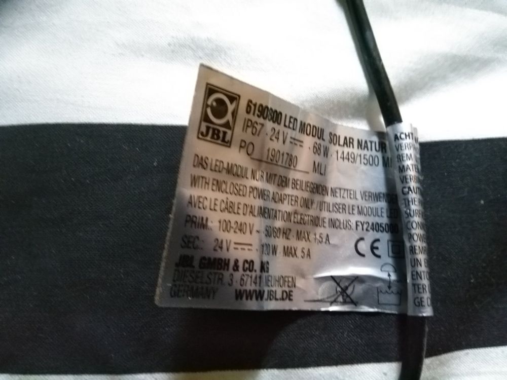 Aquarium led Solar Driver Lampe von JBL mit Fernbedienung (Gebraucht ...