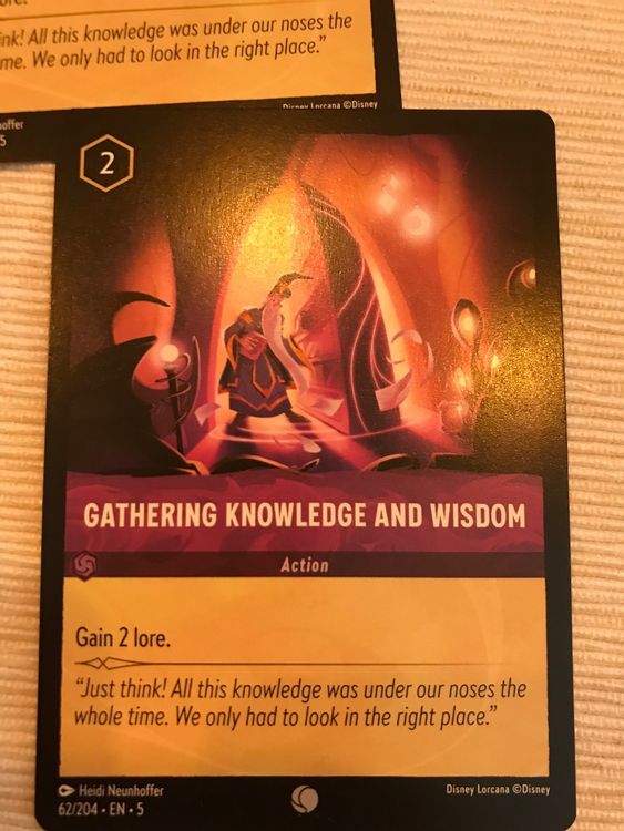 Disney Lorcana gathering knowledge and wisdom (Neu (gemäss Beschreibung)) in für CHF 1 – mit ...